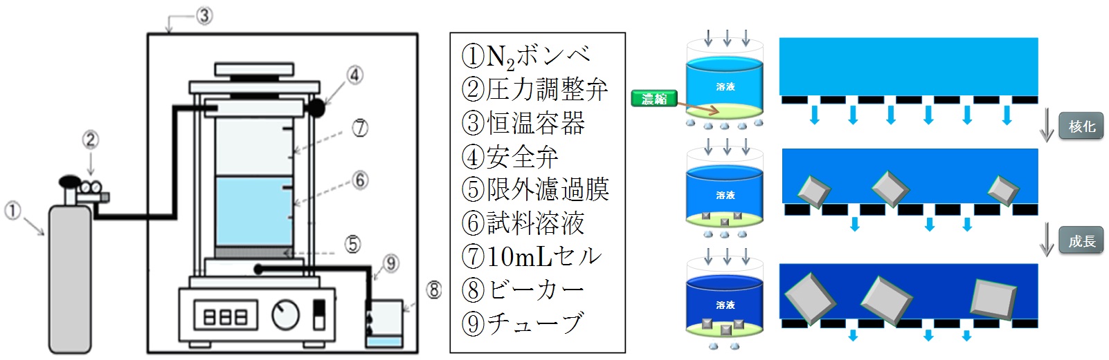 crystallization setup diagram